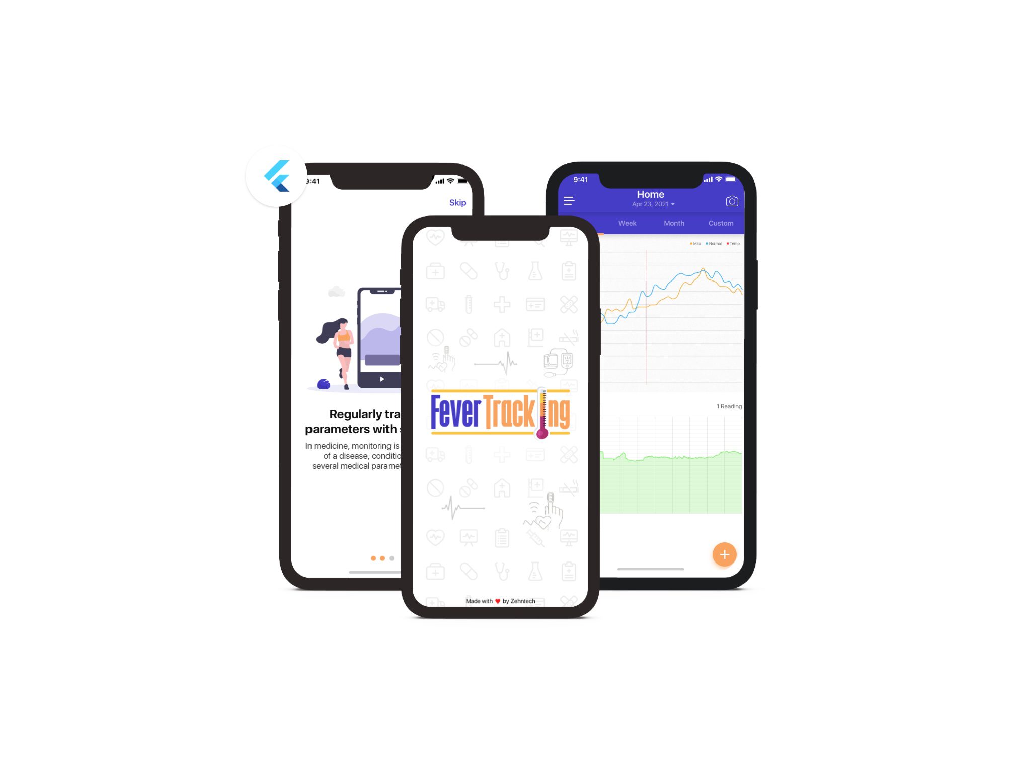 Fever Tracking App - Flutter Mobile App Development | Zehntech