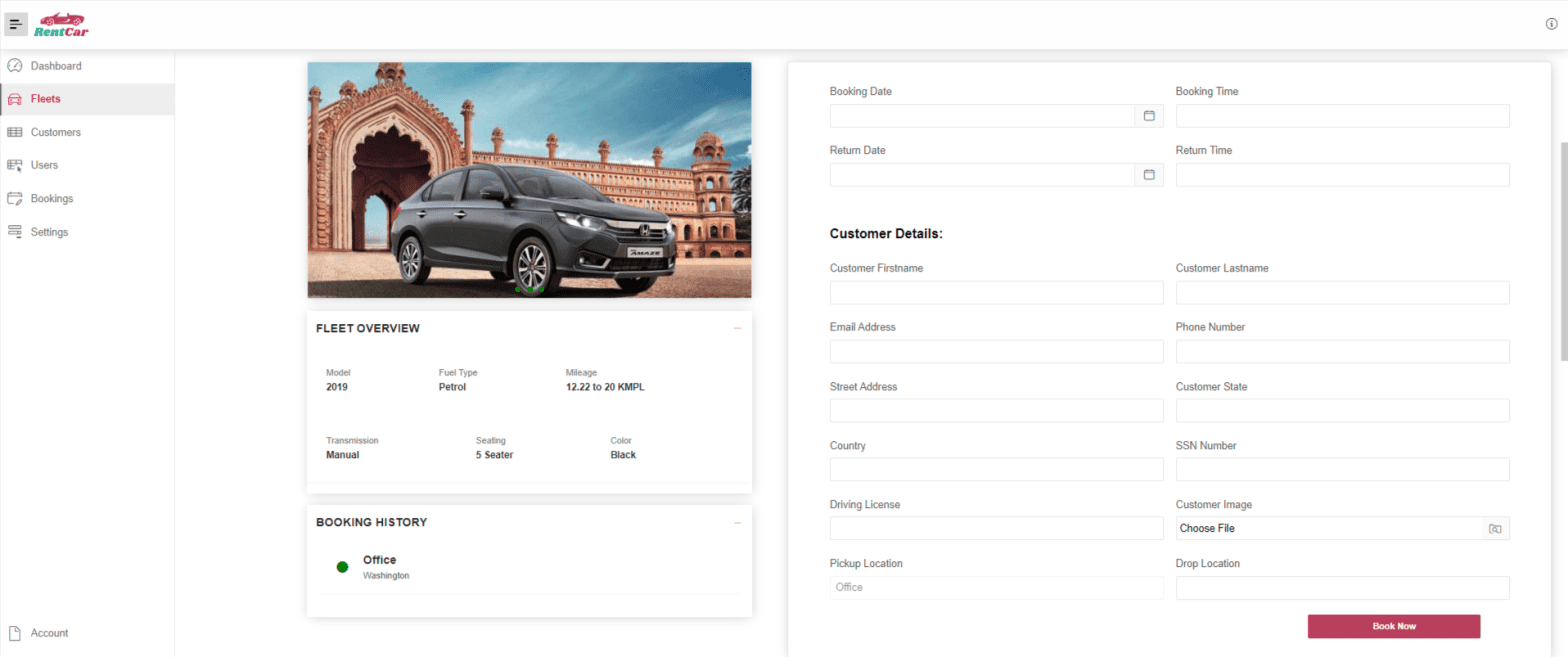 RentCar - Oracle Apex Development | Zehntech